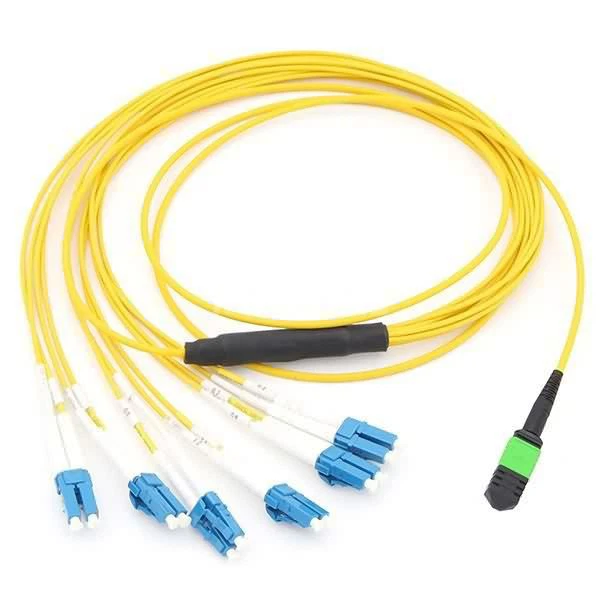12 FMC MTP APC para LC Singlemode Fanout Breakout Fiber Optic Cable ...